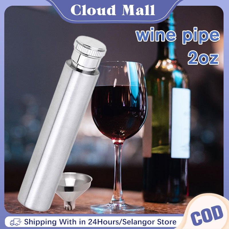 2oz Mini Stainless Steel Tubular Hip Flasks Pocket Wine Bottle Fishing ...