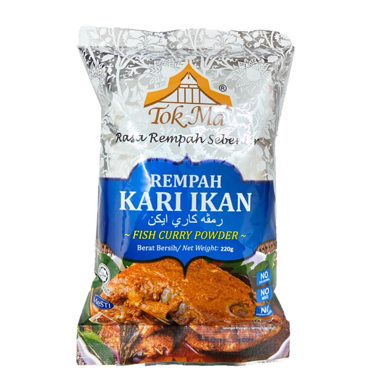 TOK MA Rempah Kari Ikan | Fish Curry Powder 220g | Shopee Malaysia
