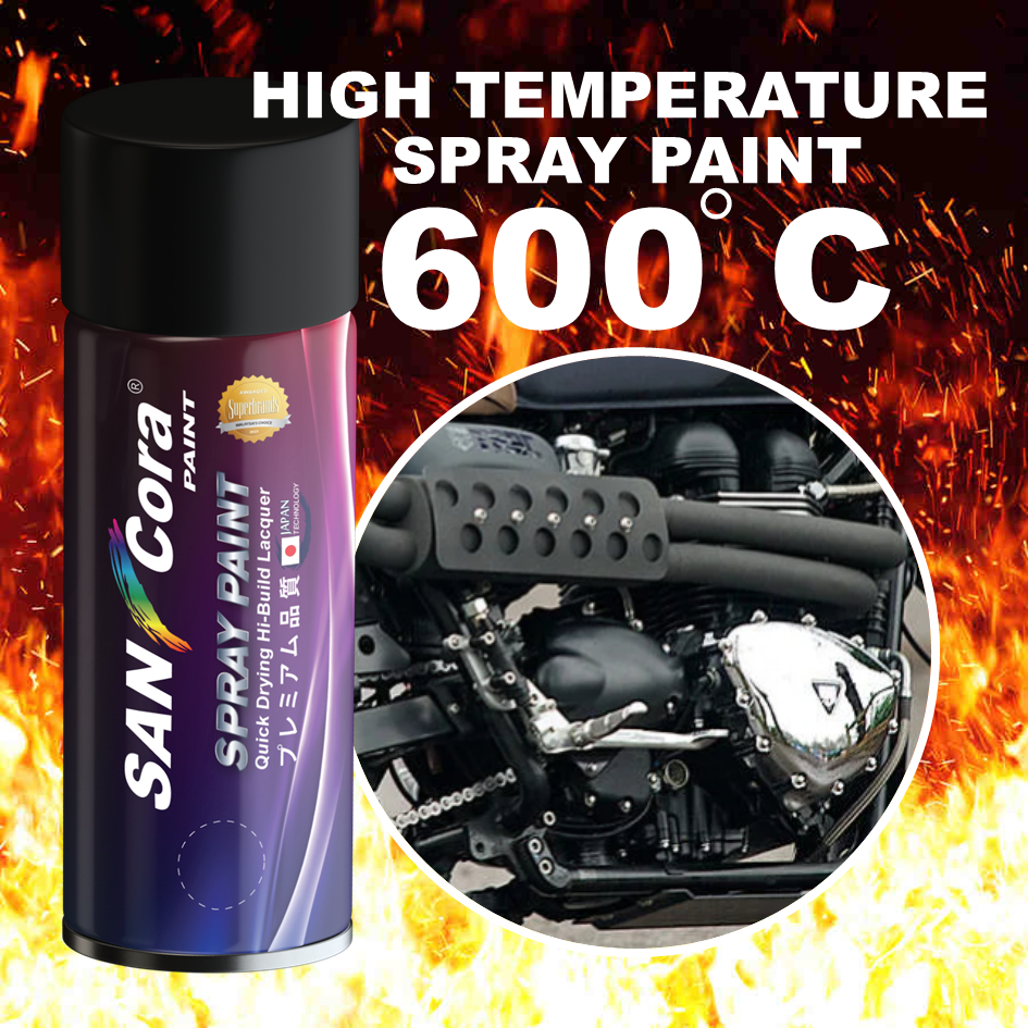 (TAK POST SABAH/SARAWAK) SANCORA 600°C High Temperature Spray Paint ...
