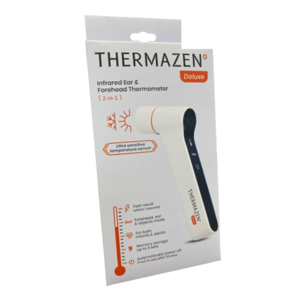Thermazen Deluxe Infrared Ear & Forehead Thermometer | Ultra Sensitive ...