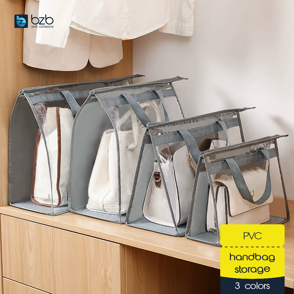 Breathable PVC Handbag Organizer Storage Bag Cover Transparent ...