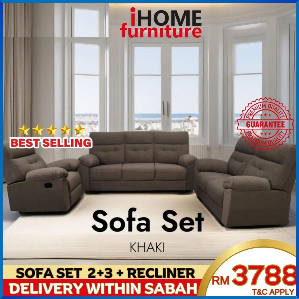 iHOME FURNITURE SABAH🔥READY STOCK🔥Sofa Murah I Sofa Modern 2+3 Seater ...