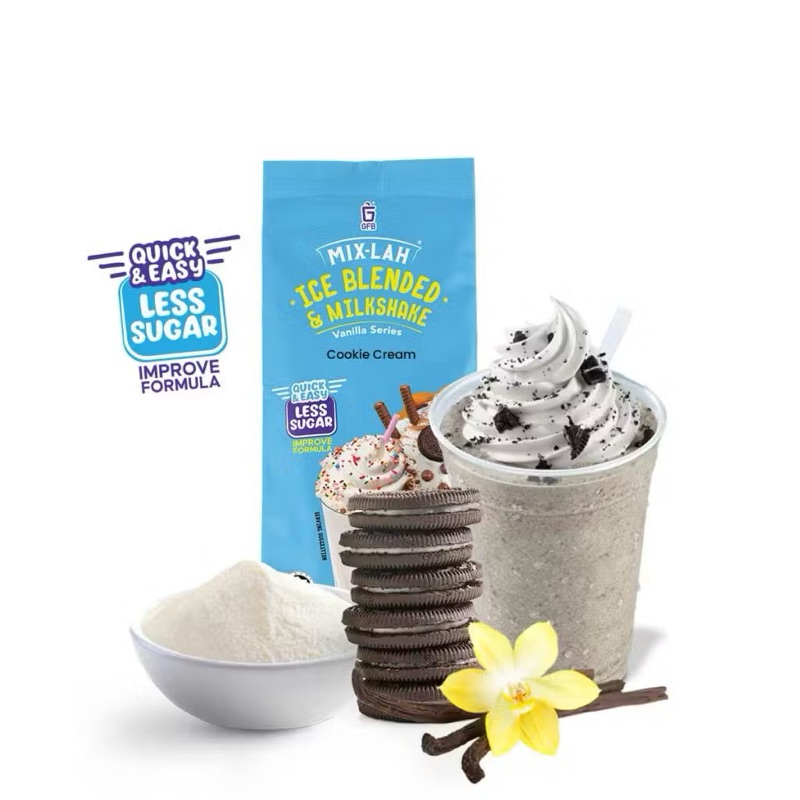 MIXLAH Ice Blended Powder Serbuk Ice Blended Air Balang (Cookie Cream ...