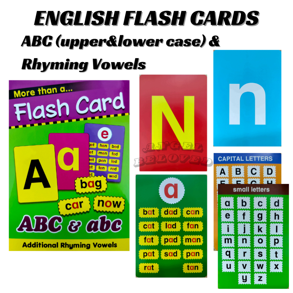 Alphabet Flash Card Kad ABC Flash Card for baby Flash Card for kid ...