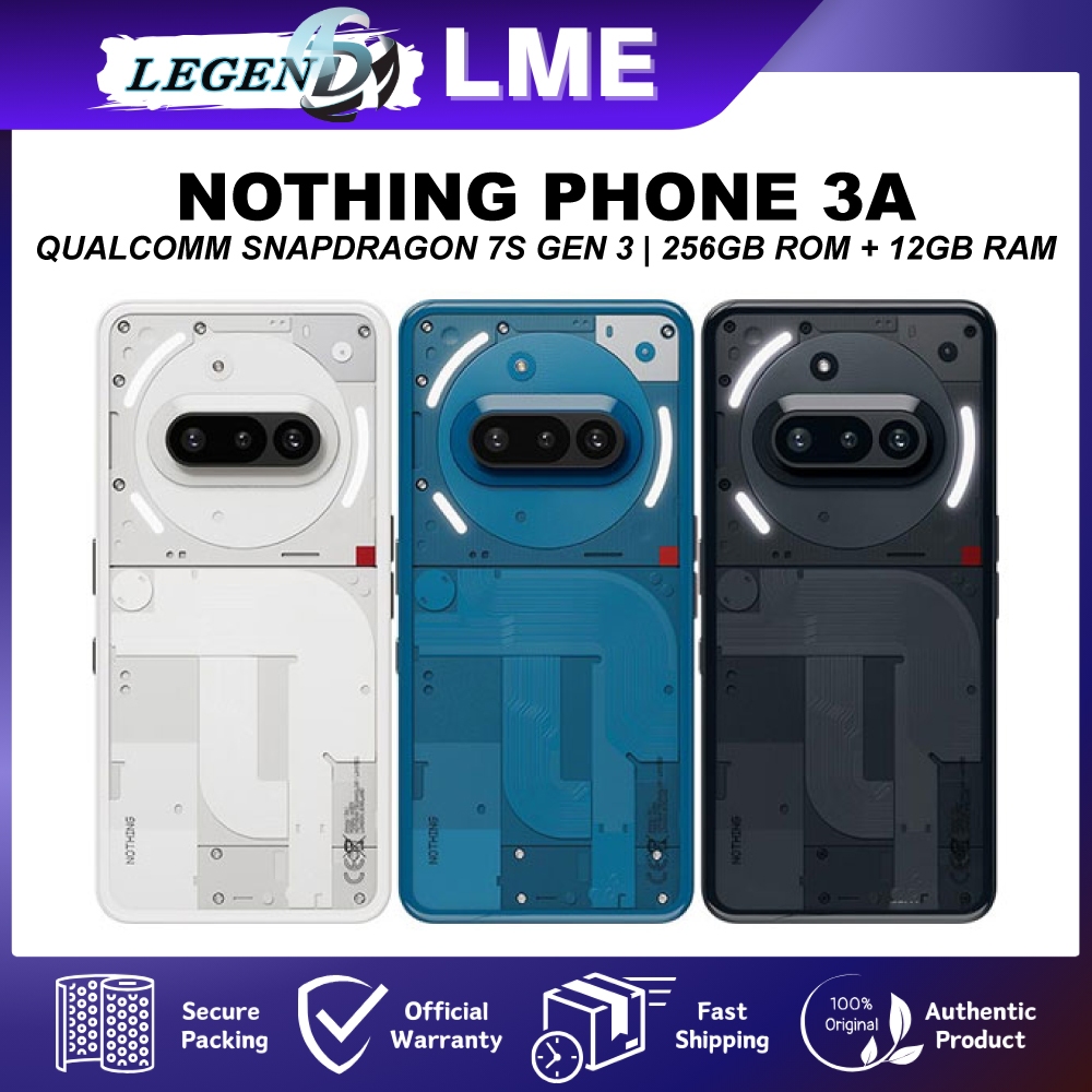 [NEW SET] Nothing Phone 3A (256GB ROM/12GB RAM) 1 Year Nothing Malaysia ...