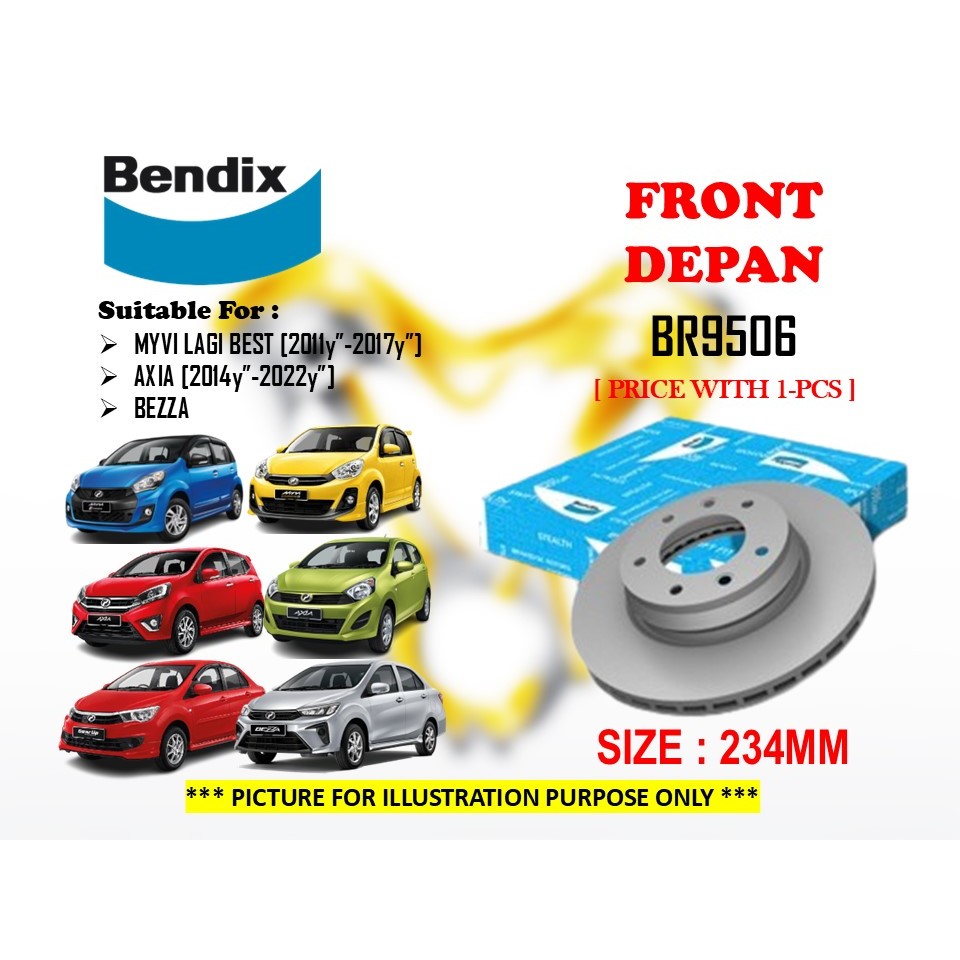 BENDIX - Perodua Myvi Lagi Best Icon 1.3L 1.5L 11y"-17y" Axia 14y"-22y ...