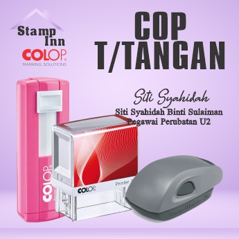 COLOP Cop Tanda Tangan Signture Stamp Cop Nama Stamp Chop Mouse Stamp Rubber Stamp Nurse Stamp ...