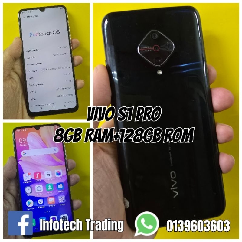 Premium Used Original Vivo S1 Pro 4500Mah Snapdragon Chipset Second ...