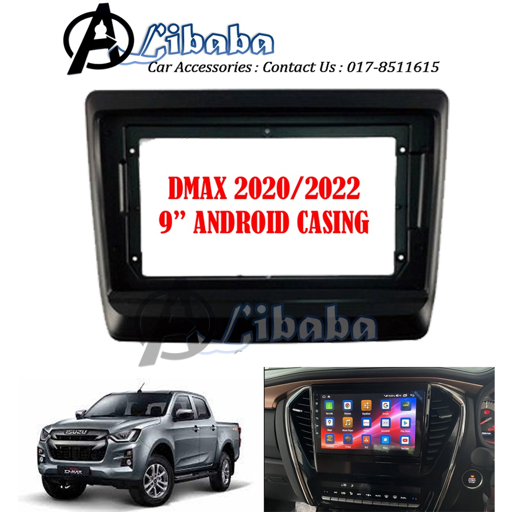 9" DMAX NEW 2020-2024 Android Monitor Player Casing Frame Plug And Play ...