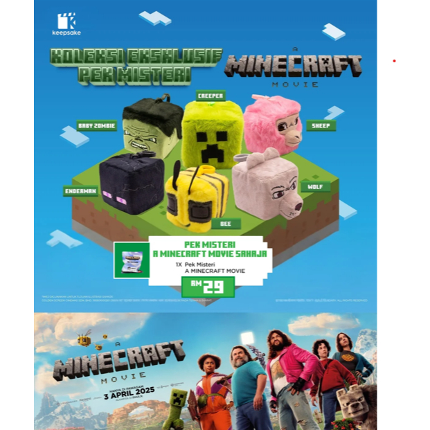 NEW ITEM!!! GSC Exclusive Minecraft Bag Tag Plush - Blind Pack | Shopee ...
