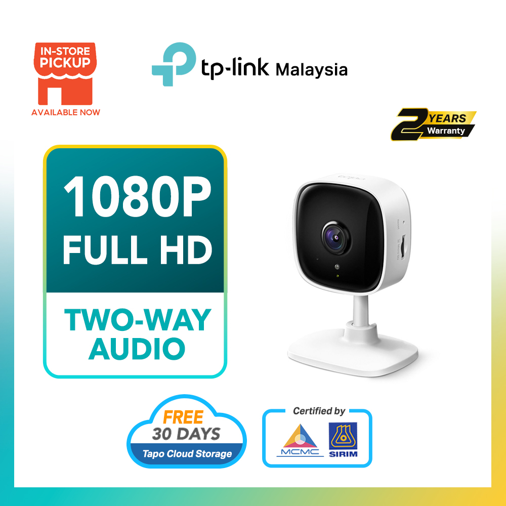 TP-Link Tapo C100 2MP 1080P Full HD Security CCTV Wifi & Wireless Home ...