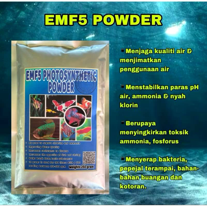 [250 g] EMF5 Powder /Microorganisms/ Probiotik/PSB/ Penjernih Air ...
