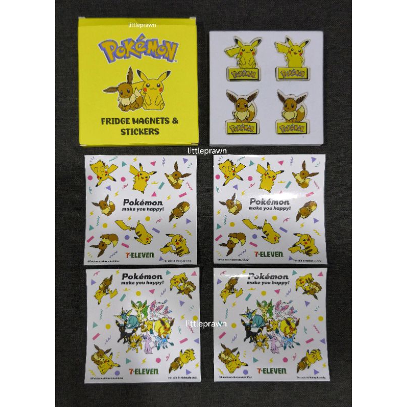 7Eleven 7-11 Pokémon Fridge Magnets & Stickers 7 Eleven | Shopee Malaysia
