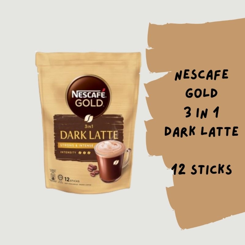NESCAFE GOLD 3 IN 1 DARK LATTE (12 STICKS) | Shopee Malaysia