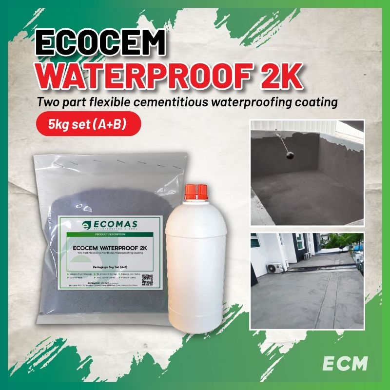 ECO CEMFLEX 2K (5KG SET) 2-PART HIGH STRENGTH WATERPROOF LEVELLING ...