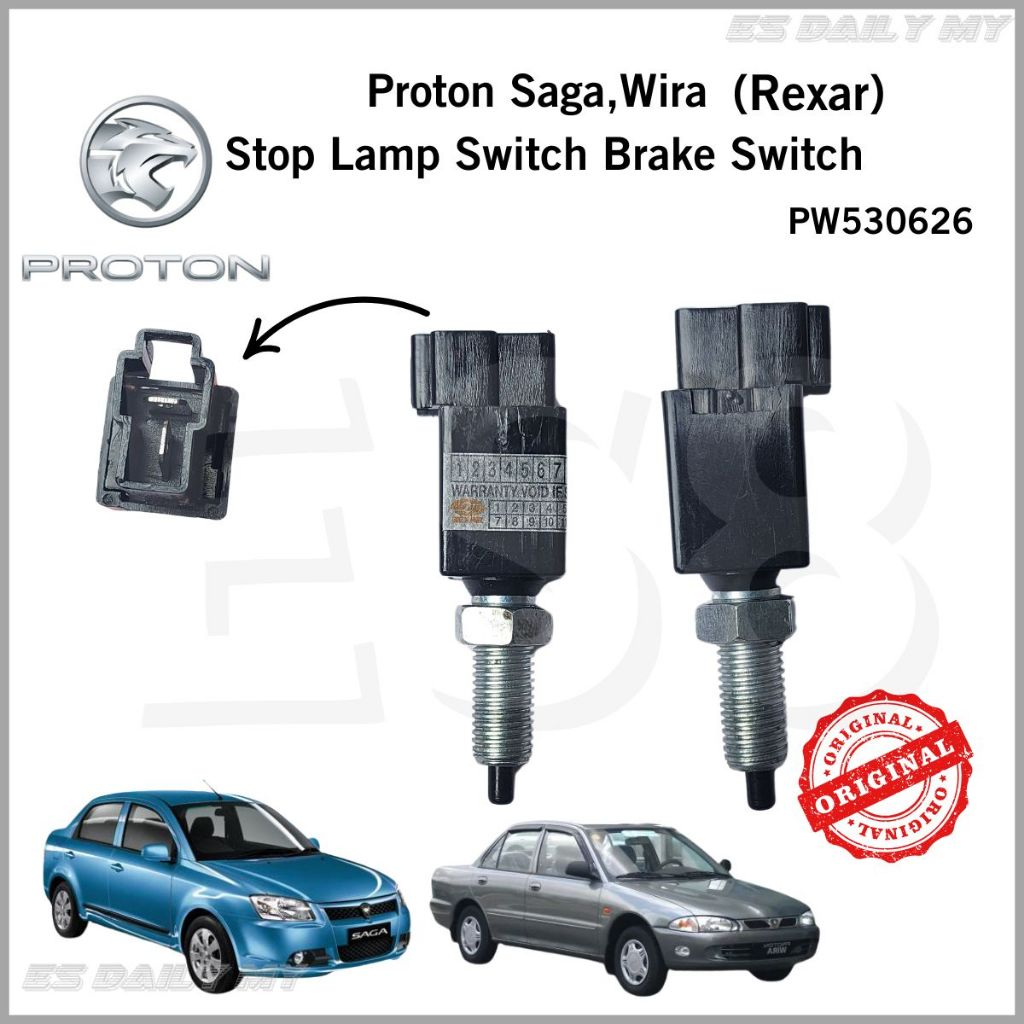 (Rexar) Proton Saga Wira Brake Light Stop Lamp Switch PW530626 | Shopee ...