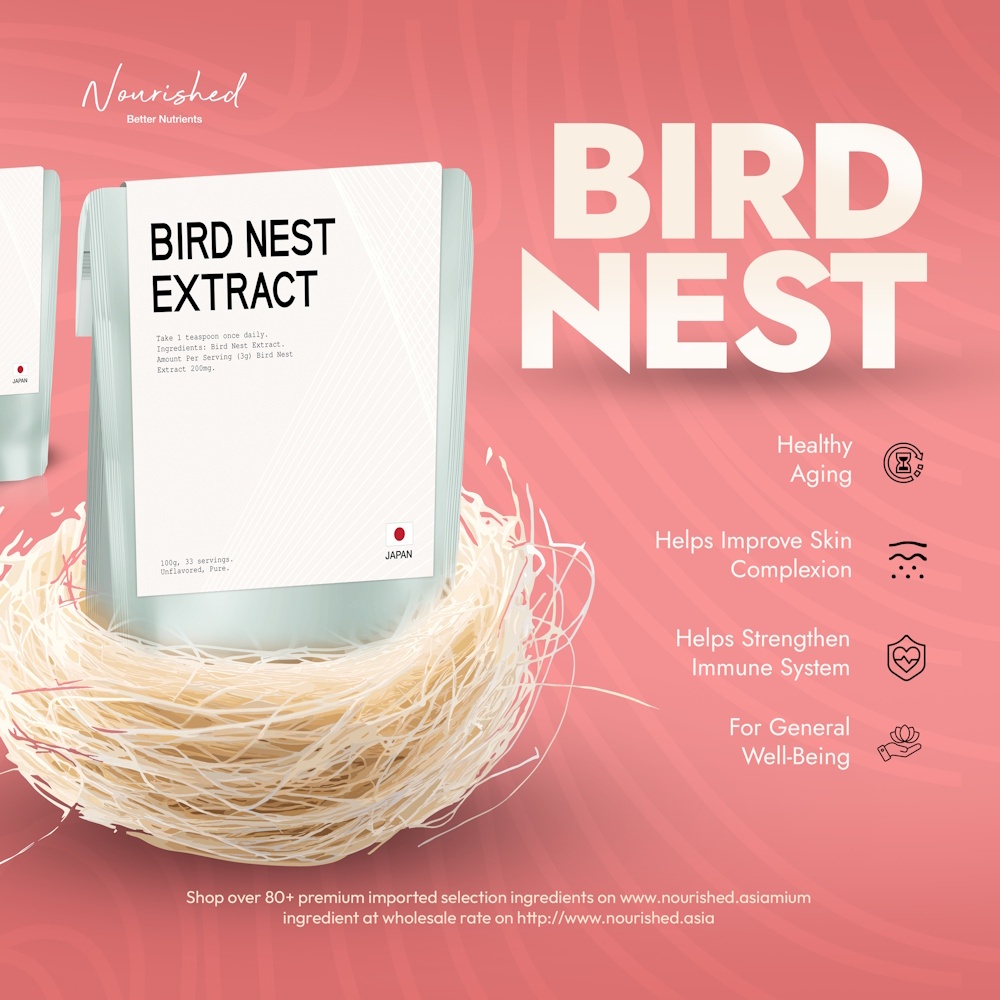 Nourished Bird Nest Extract 200mg 33 Servings 100g (Japan) | Shopee ...