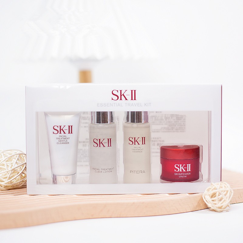 [Ready Stock] SK-II/SK2 Travel 4-piece Set (Cleanser + Cream + Essence ...