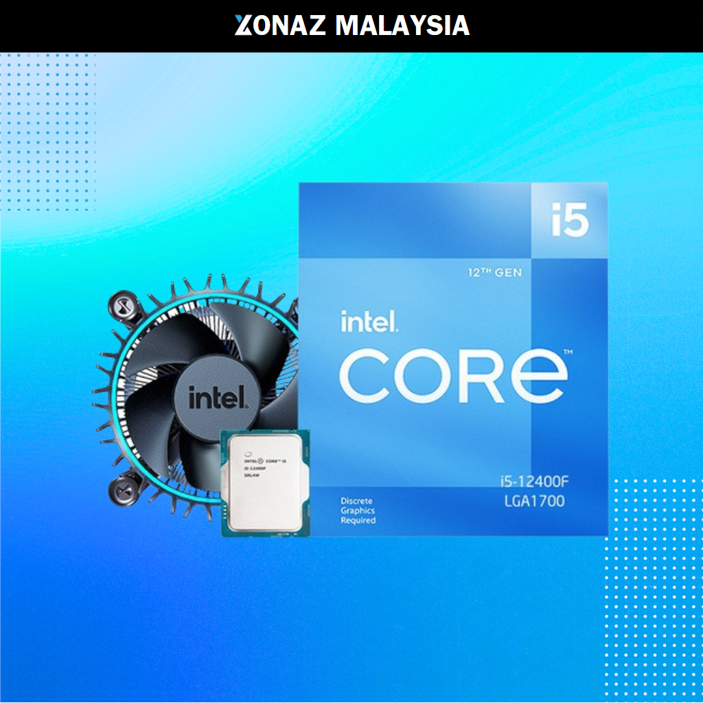 INTEL CORE I5-12400F 18M CACHE 6 CORES 12 THREADS LGA1700 DESKTOP ...