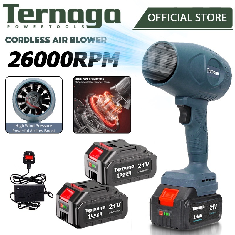 Ternaga Portable Fan Air Blower Angin Compress Blower Cordless Car ...