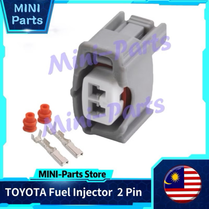 Toyota Vios Hilux Avanza Fuel Injector Socket Connector 2 Pin | Shopee ...