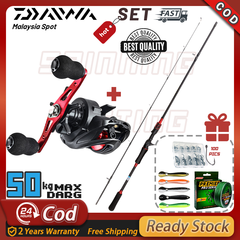 2025 NEW DAIWA Fishing BC Reel Set Corbon Casting Rod Pancing Set ...