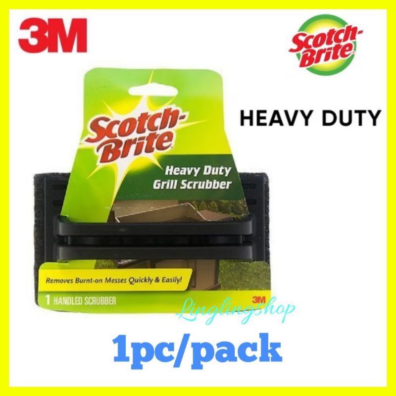 3M Scotch-Brite Heavy Duty Grill Scrubber (1pc/pack),For Cleaning Grill ...