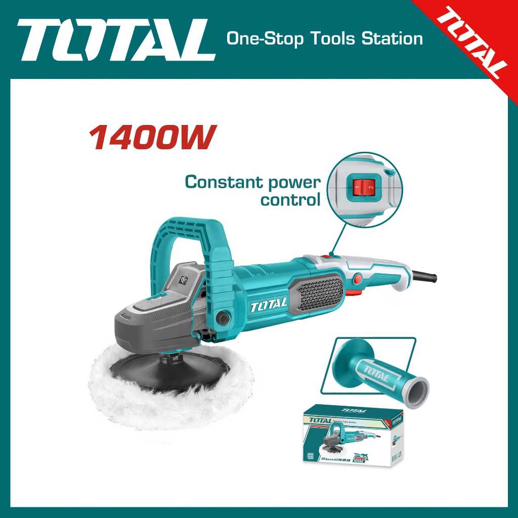 TOTAL Polisher 1400W TP11418026 | Shopee Malaysia