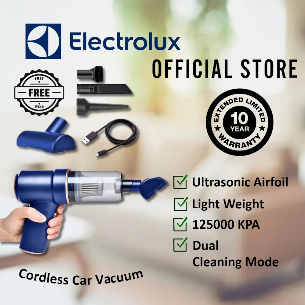 ELECTROLUX Vacuum Cleaner Cordless Vacuum Small Vacum Car Vacuum Kereta ...