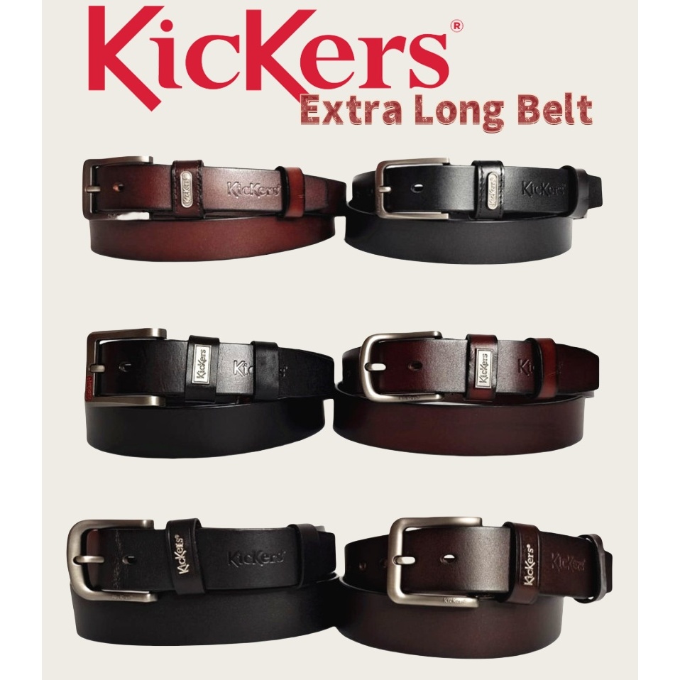 Kickers Original Leather Men's Special Extra Long XXL Belt Casual Waist ...