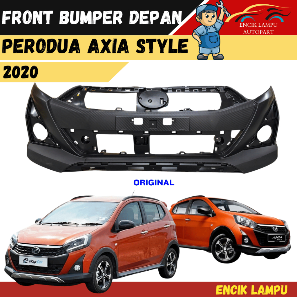 Original Perodua Axia 2020 Style Front Bumper Depan 100% New High ...