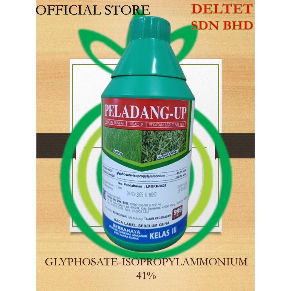 PELADANG-UP -1L-Glyphosate 41%-Rumpai Rumput (Same Ecomax & Touch Up ...