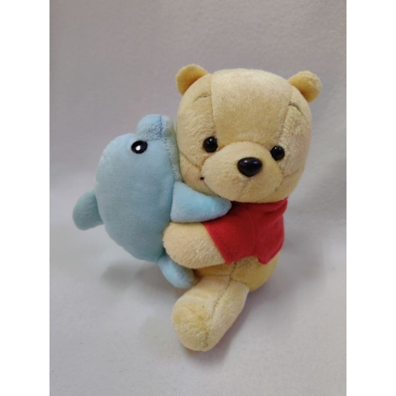 Winnie the Pooh hugging dolphin Sega 2005 vintage limited edition D6 ...