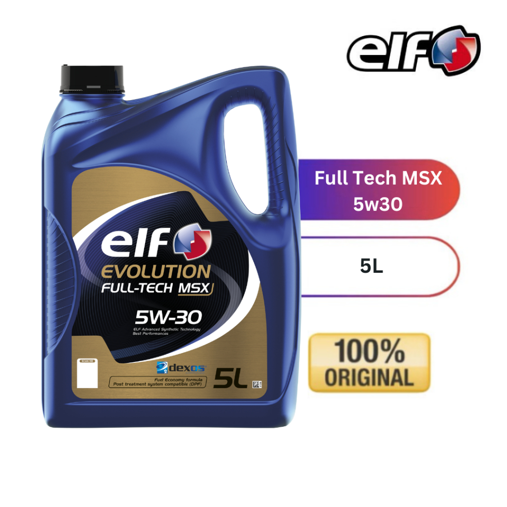 ELF Lubricant Evolution Full Tech MSX 5w30 (5L) | Shopee Malaysia