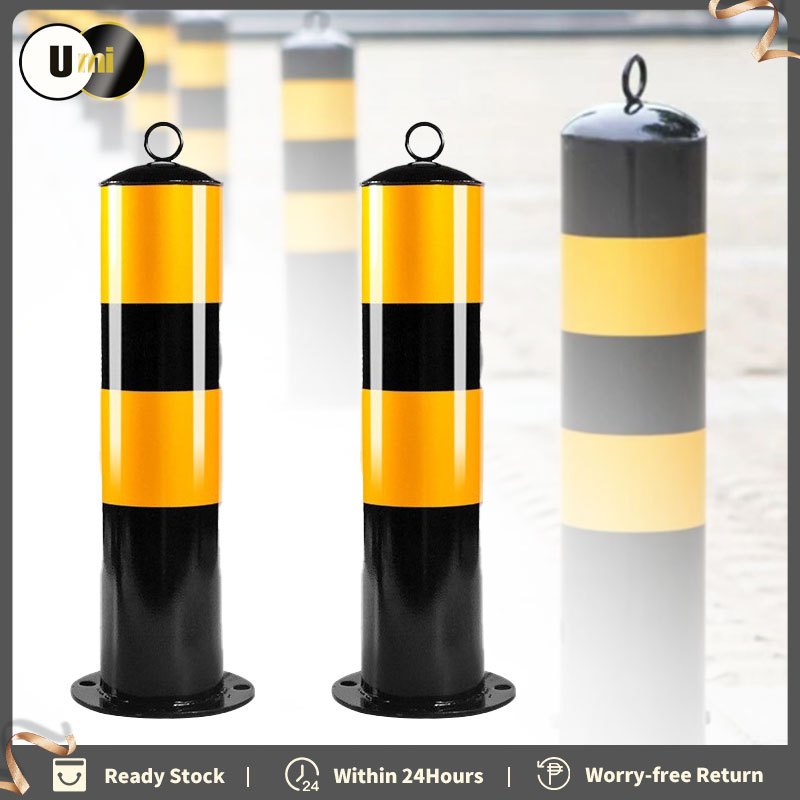 50cm Safety Pre-embed Warning Column Steel Bollard Traffic Steel Pipe ...