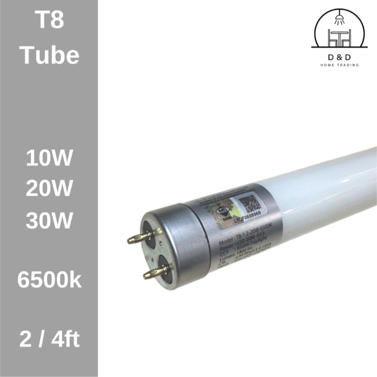 YETPLUS SIRIM T8 LED TUBE 2FT & 4FT 10W 20W 30W 6500K Daylight / YETPLUS SIRIM Tiub LED T8 2FT ...