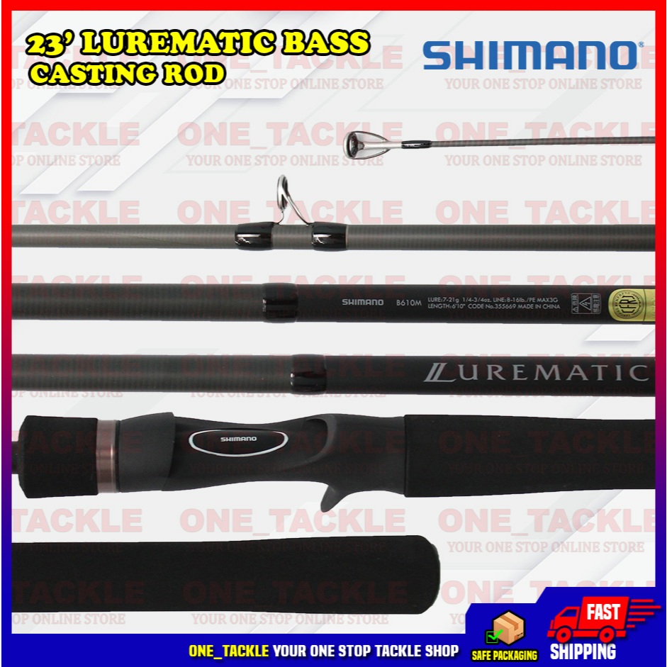 Shimano Lurematic Bass spinning casting rod 2023 | Shopee Malaysia