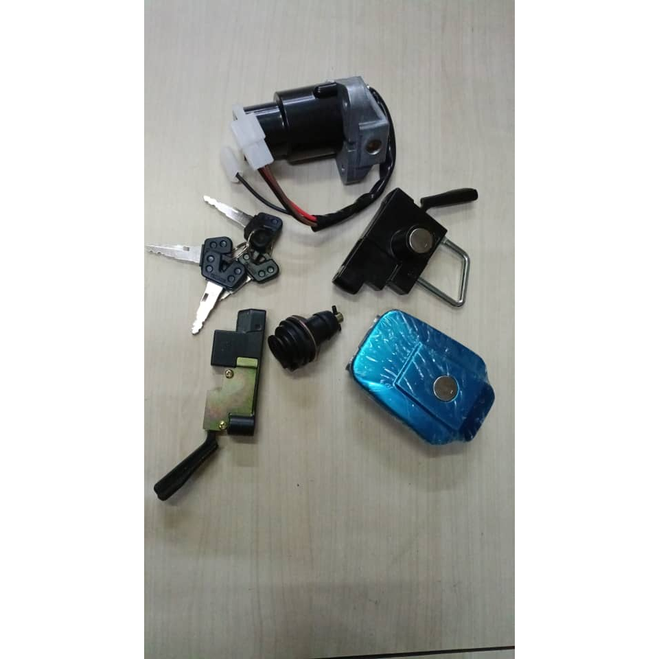 RXZ MAIN SWITCH SET MAIN SWITCH IGNITION SUIS LOCK KEY SET RUMAH KUNCI ...