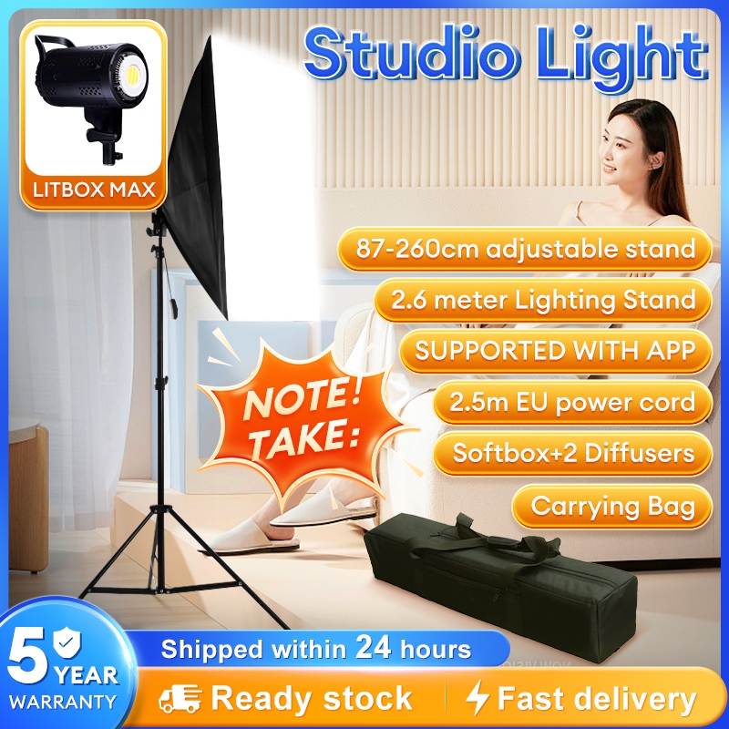 【LIT BOX MAX】 COB LED LIGHT ADJUSTABLE COLOR TEMPERATURE BOWENS MOUNT ...