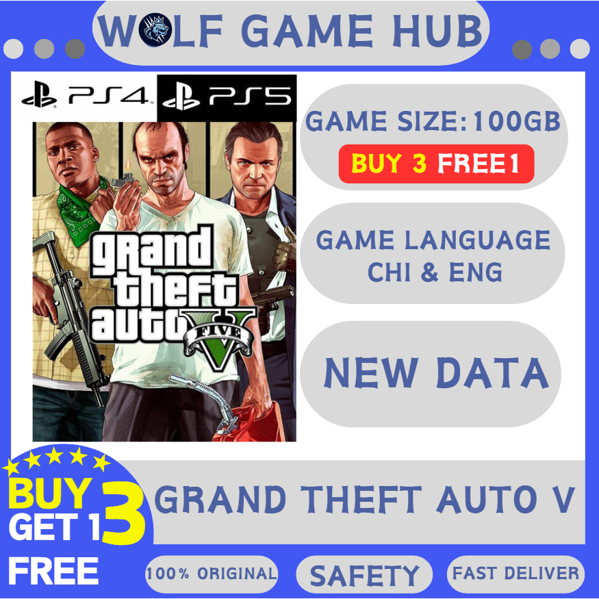 Grand Theft Auto V ( PS4 & PS5 ) Game Digital Download | Shopee Malaysia