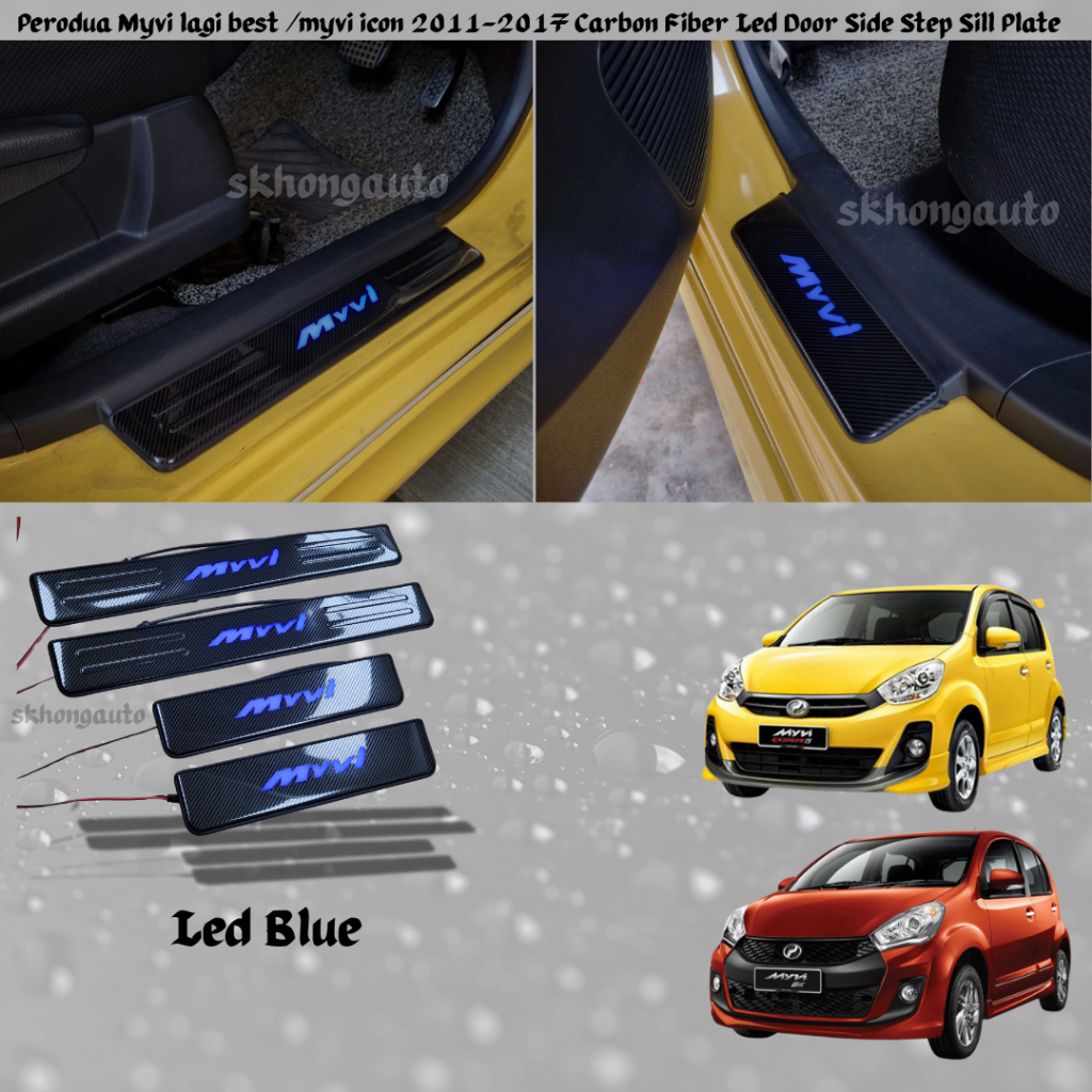 Perodua Myvi lagi best /myvi icon 2011-2017 Carbon Fiber Led Door Side ...