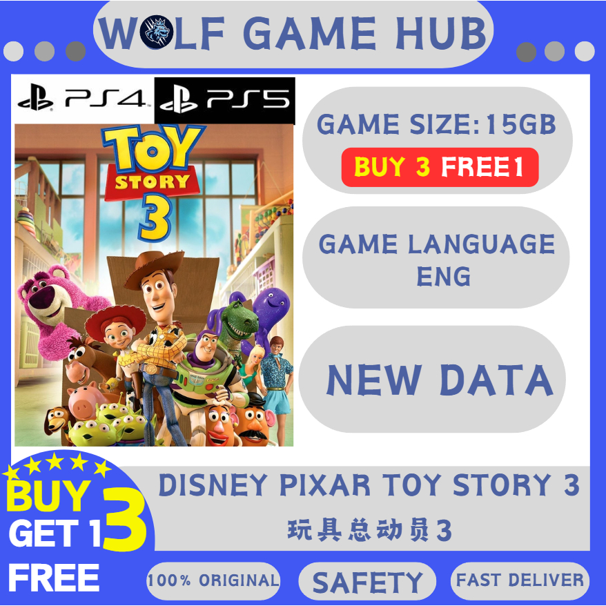Disney Pixar Toy Story 3 ( PS4 & PS5 ) Game Digital Download | Shopee ...