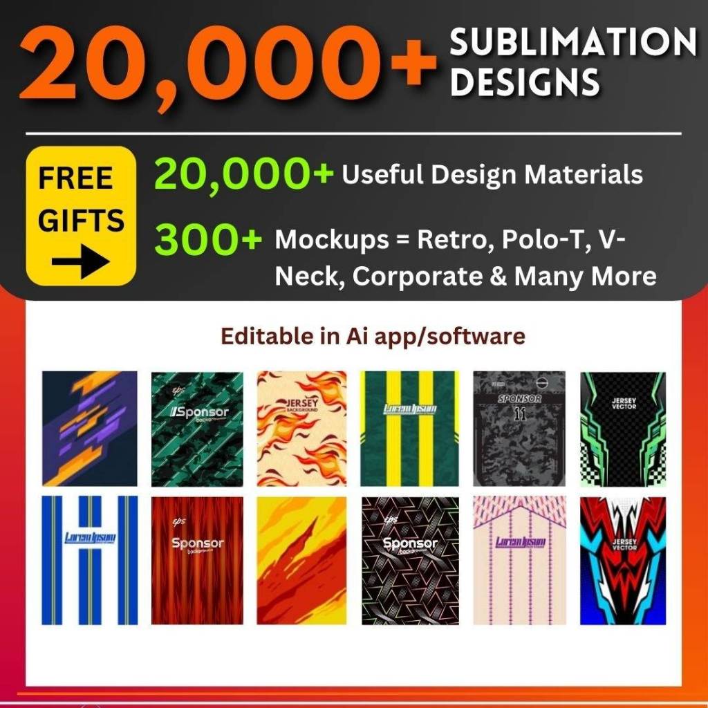 Sublimation Shirt Designs for Mockup Jersey - Design Template ...