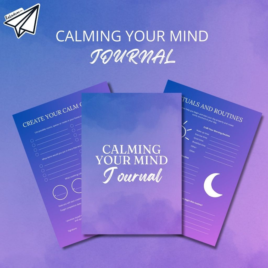 RK1 Calming Mind Journal | Digital Template Planner PDF Printable ...