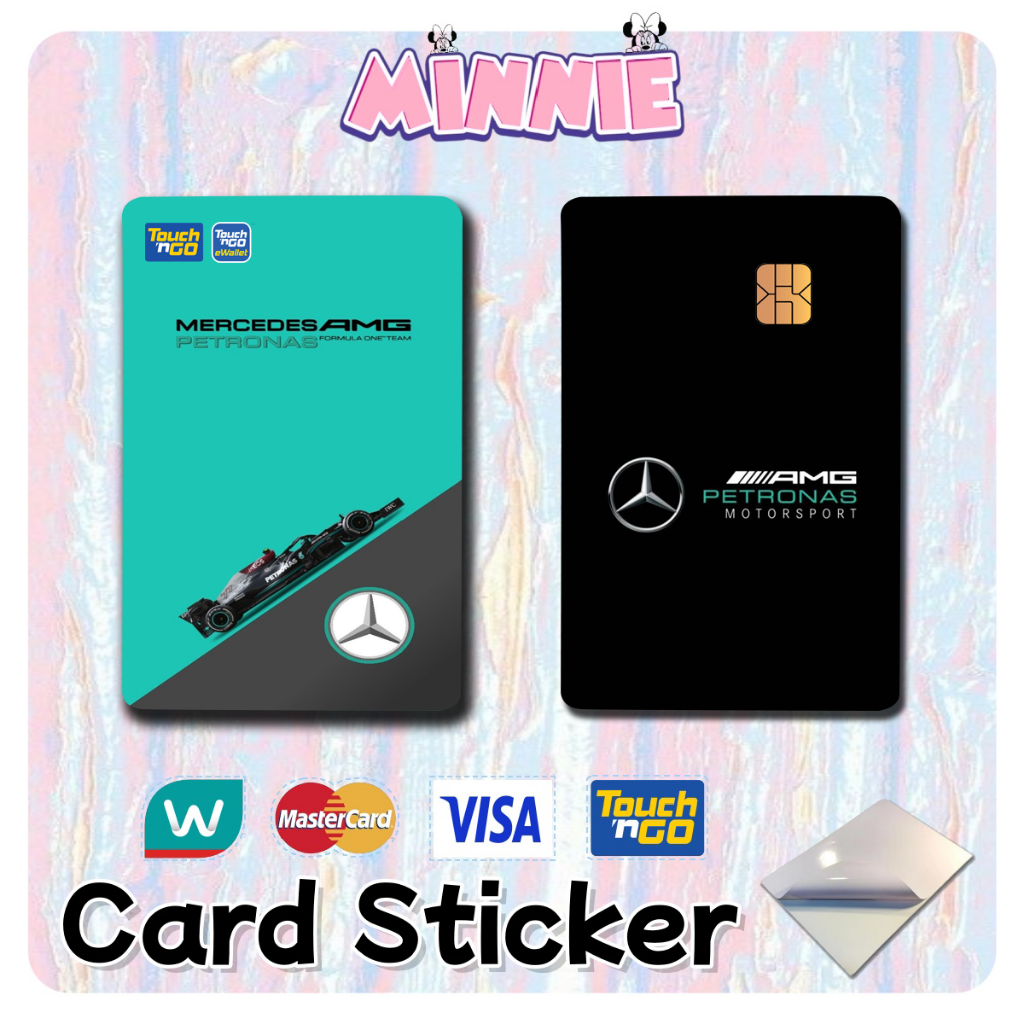 [ Mercedes AMG Petronas F1 TEAM ] Touch n Go Card Sticker TNG Card ...