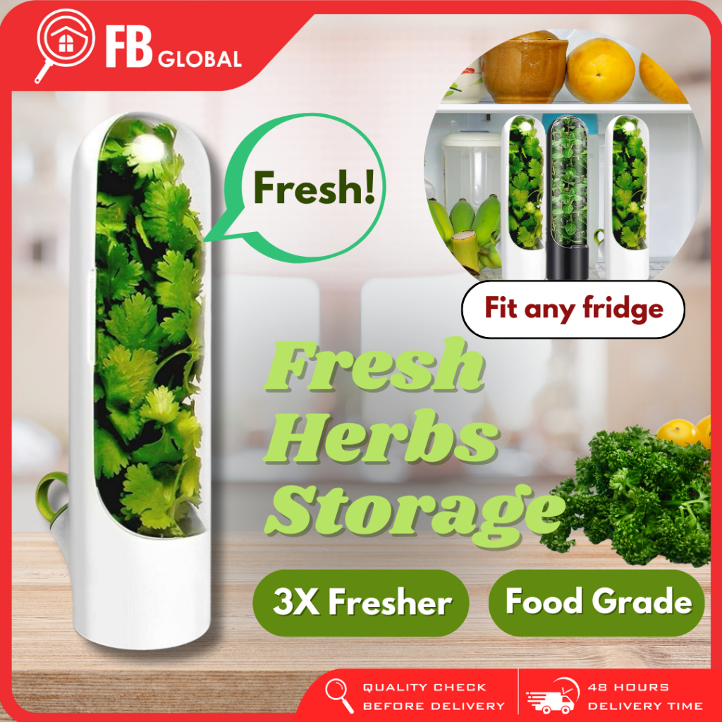 Fresh Herb Storage Herb Keeper Vegetable Container Fresh Vegetable ...