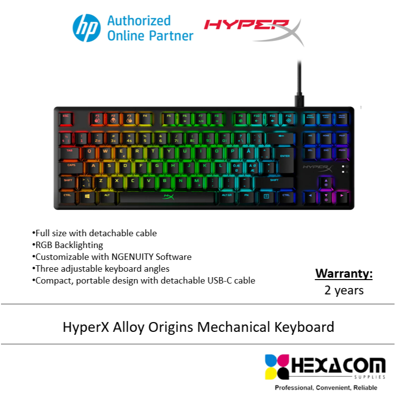 HyperX Alloy Origin Core Mechanical Keyboard | Shopee Malaysia