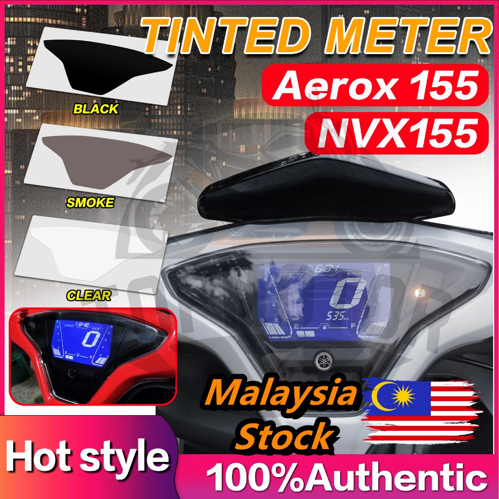 Yamaha Tinted Meter NVX155 V2 V3 Tinted Sticker Black Smoke Clear ...