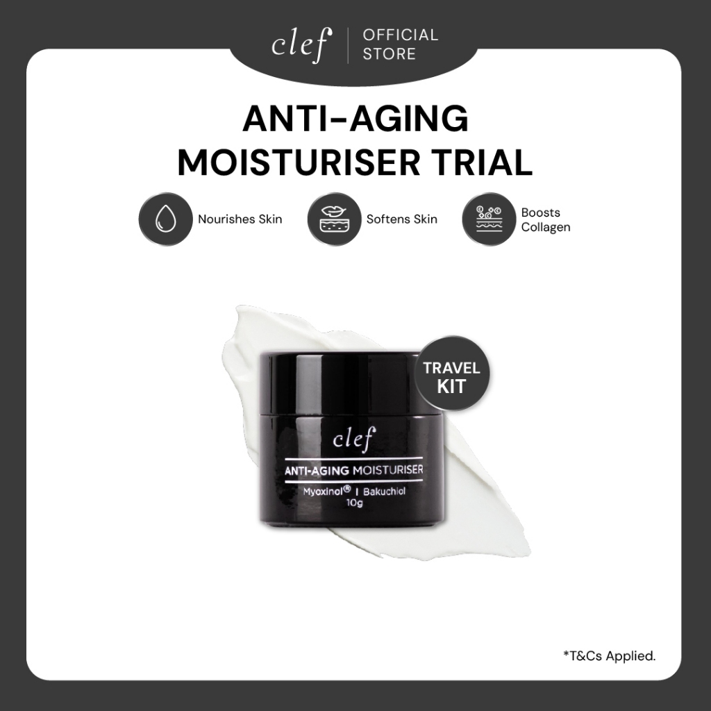 CLEF Anti-Aging Trial Moisturiser 10g | Nourishes Skin | Softens Skin ...