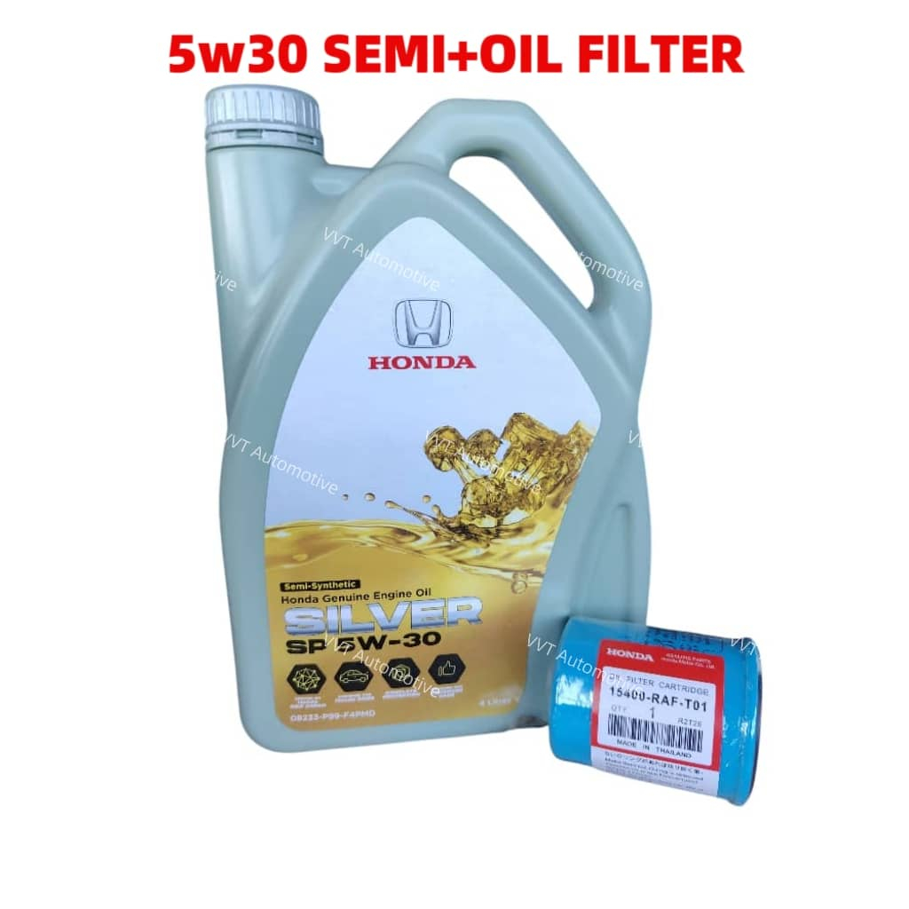 SARAWAK HONDA Engine Oil Semi Synthetic 5W30 (4L) With Oil Filter for ...